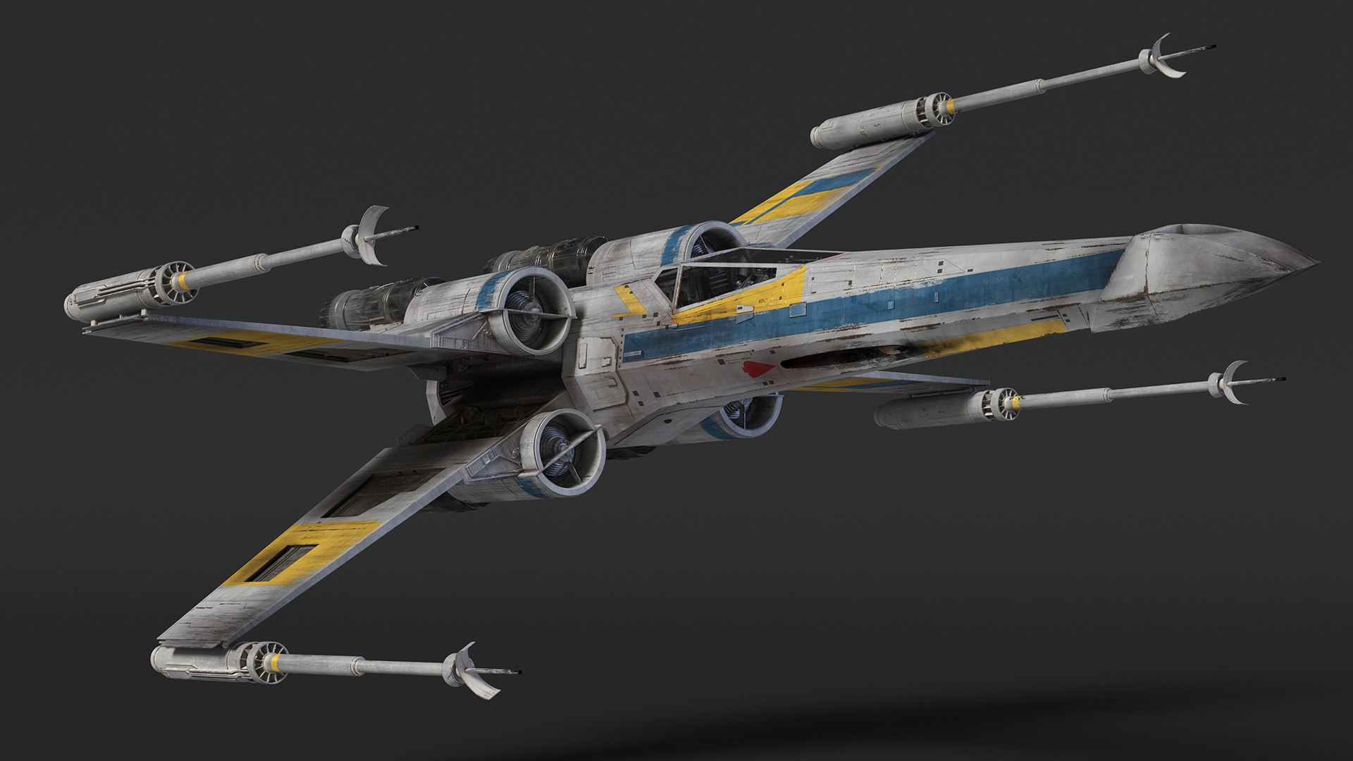 X-Wing Starfighter Rigged 3D Model - TurboSquid 2264737