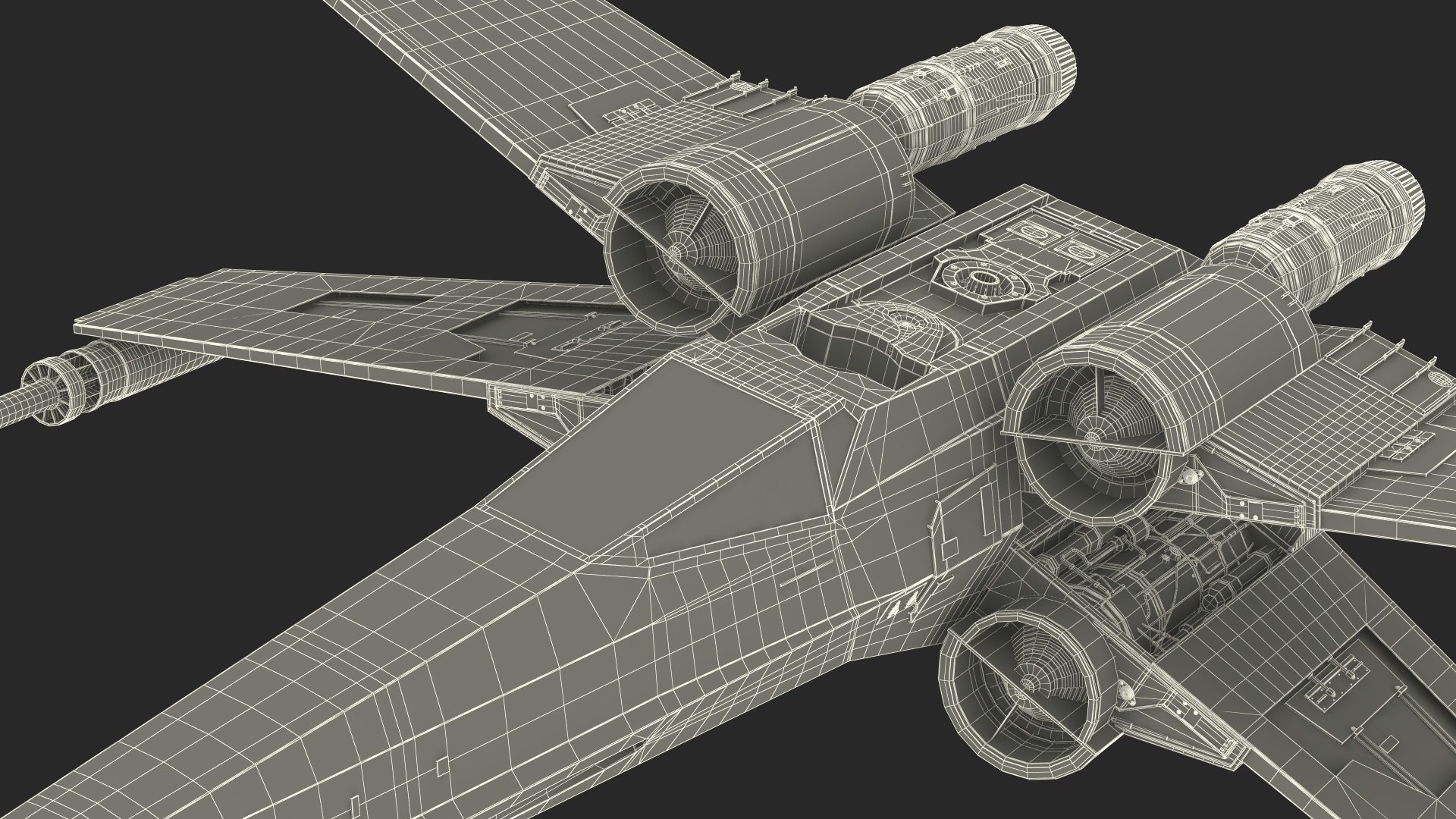 X-Wing Starfighter Rigged 3D Model - TurboSquid 2264737