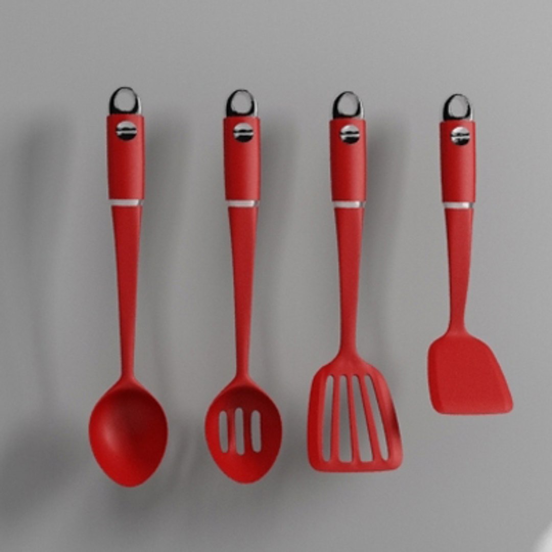 3d kitchen utensils model