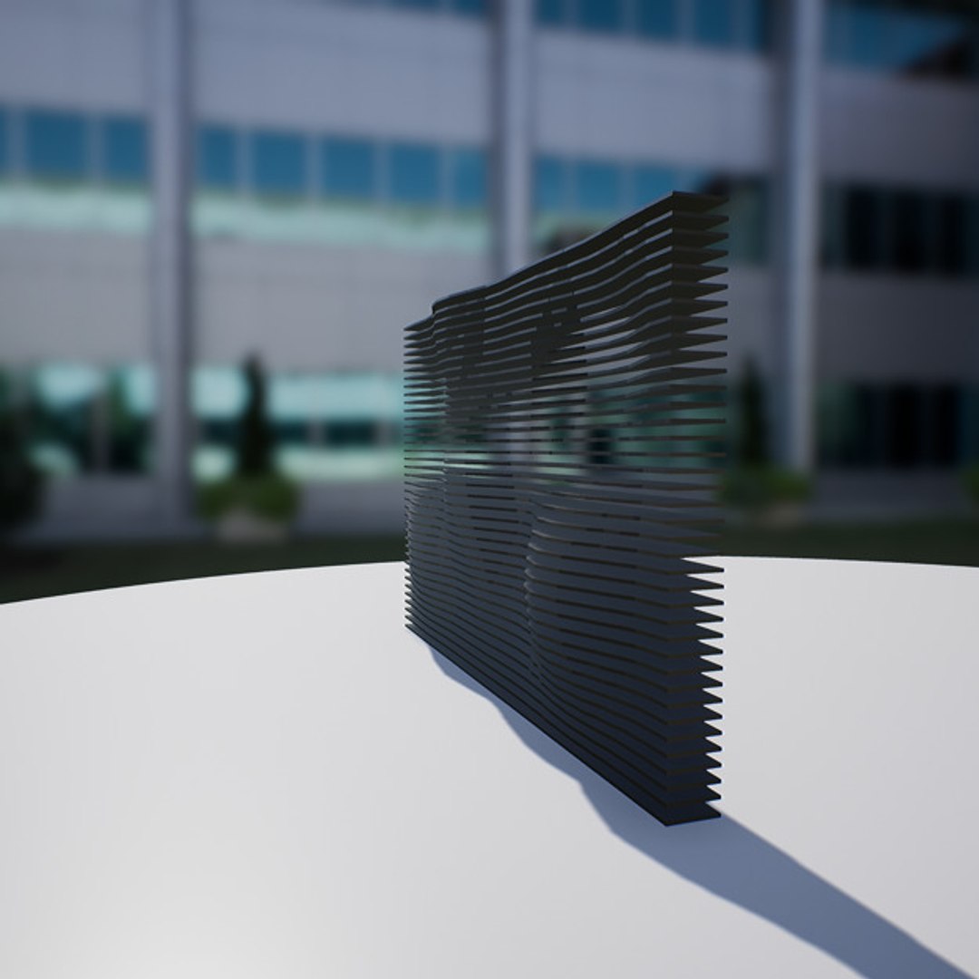 3D waving wall panel b - TurboSquid 1252589