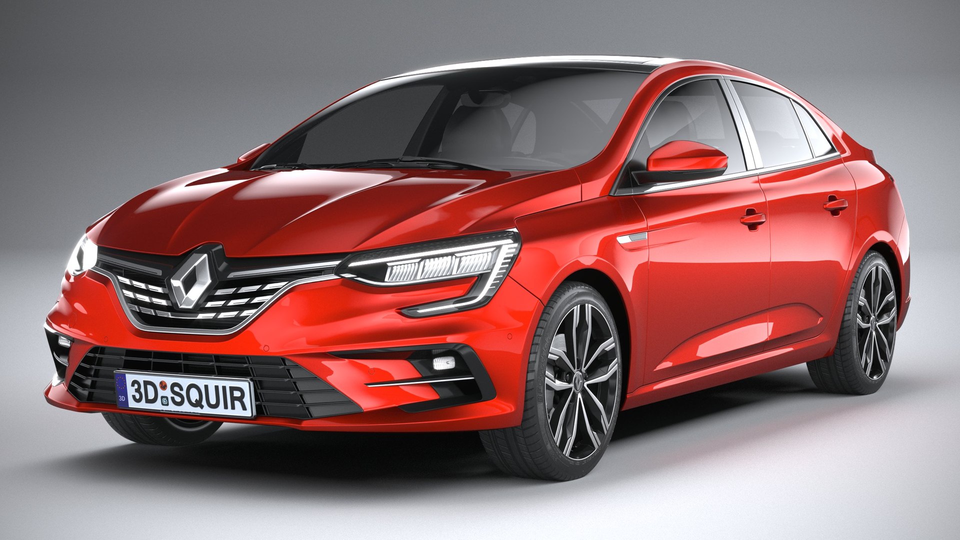 Renault megane sedan model - TurboSquid 1644213