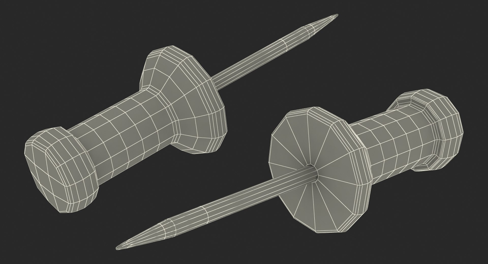 3D Metal Push Pin - TurboSquid 1425075