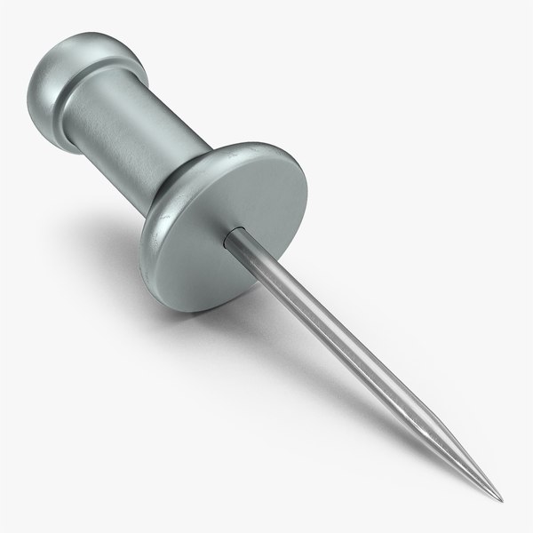 3D metal push pin - TurboSquid 1425075