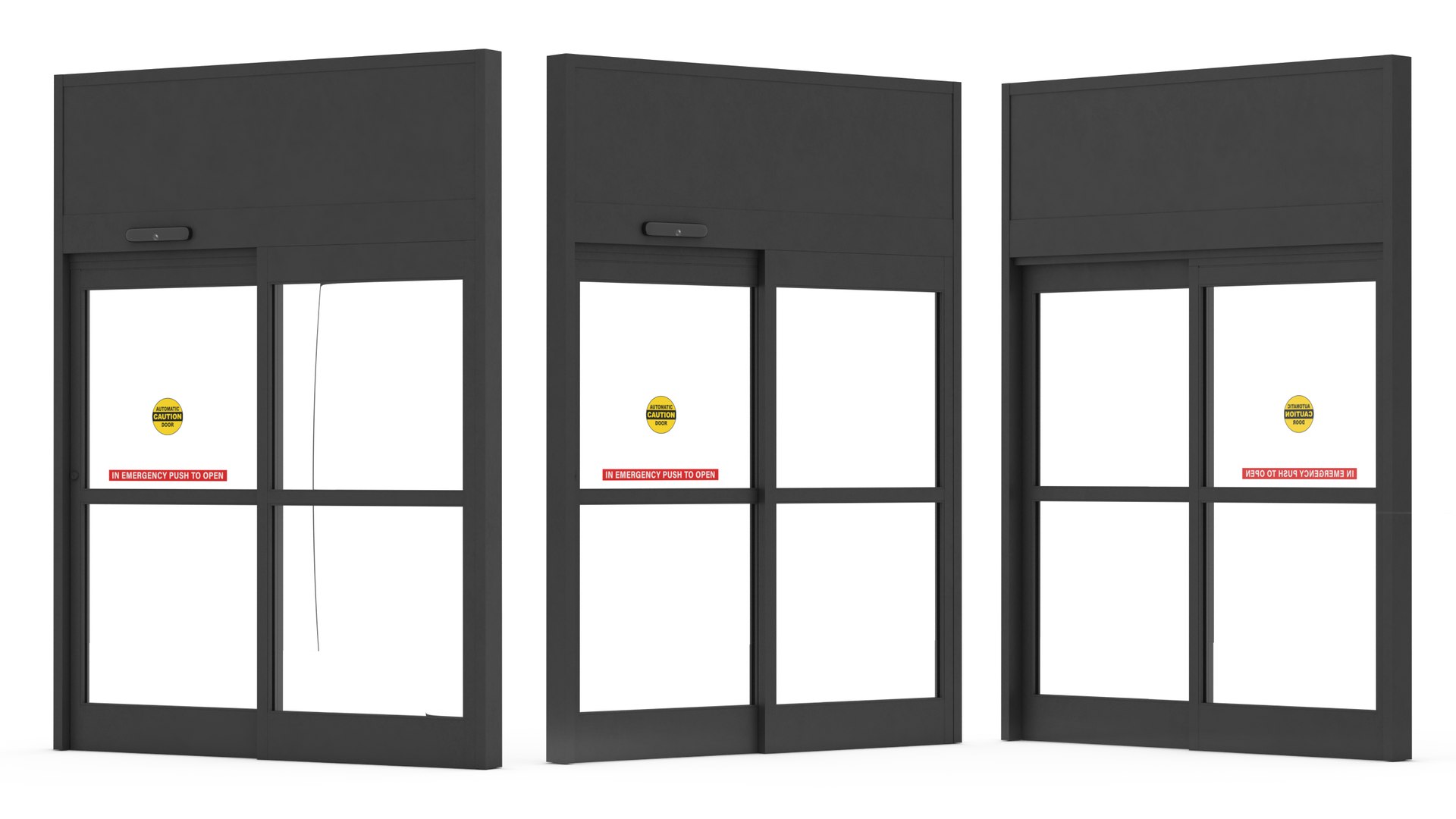 3D Automatic Sliding Door Entrance System model - TurboSquid 2041010