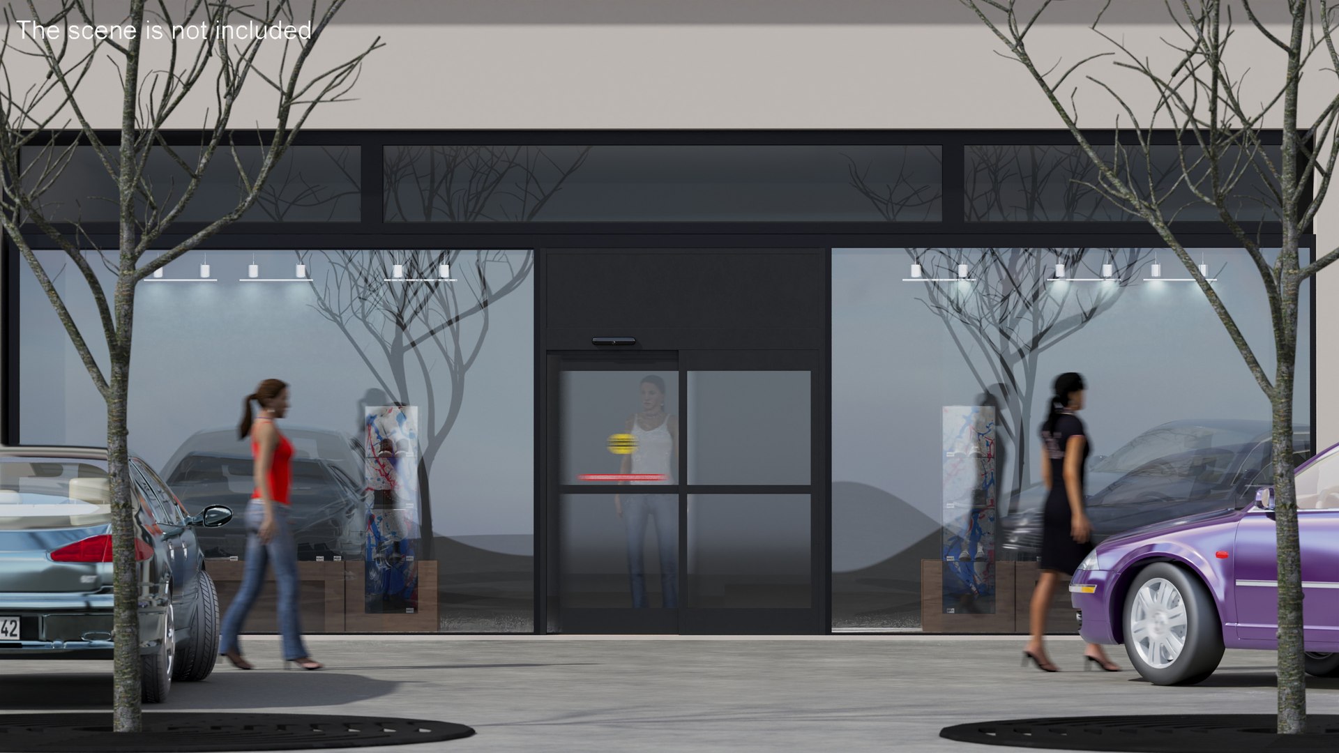 3D Automatic Sliding Door Entrance System model - TurboSquid 2041010