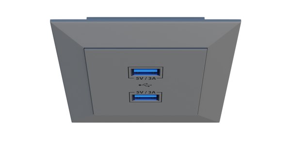 USB Socket 3D model - TurboSquid 1786537