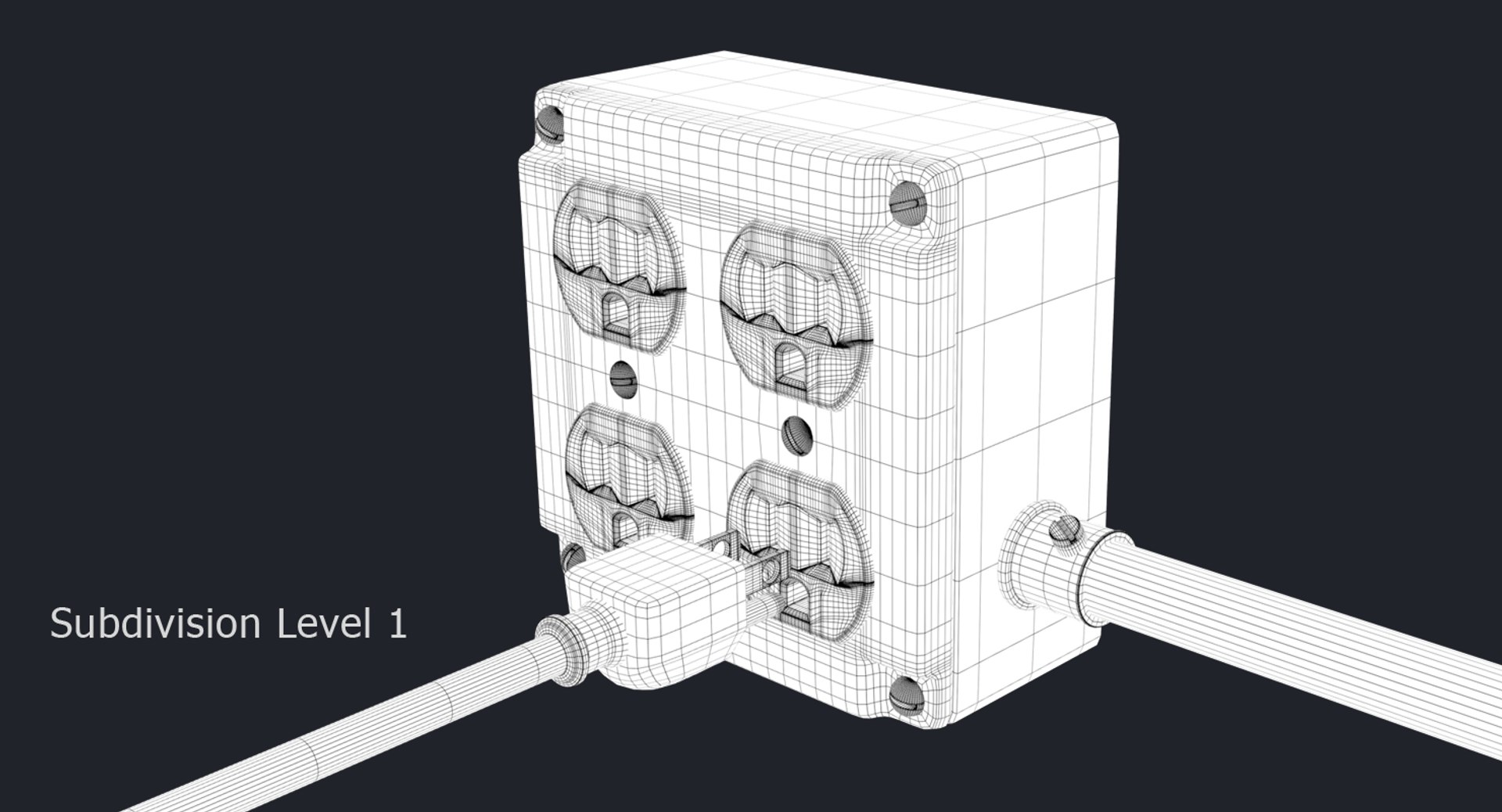 Electrical Junction Box B 3D - TurboSquid 1221241
