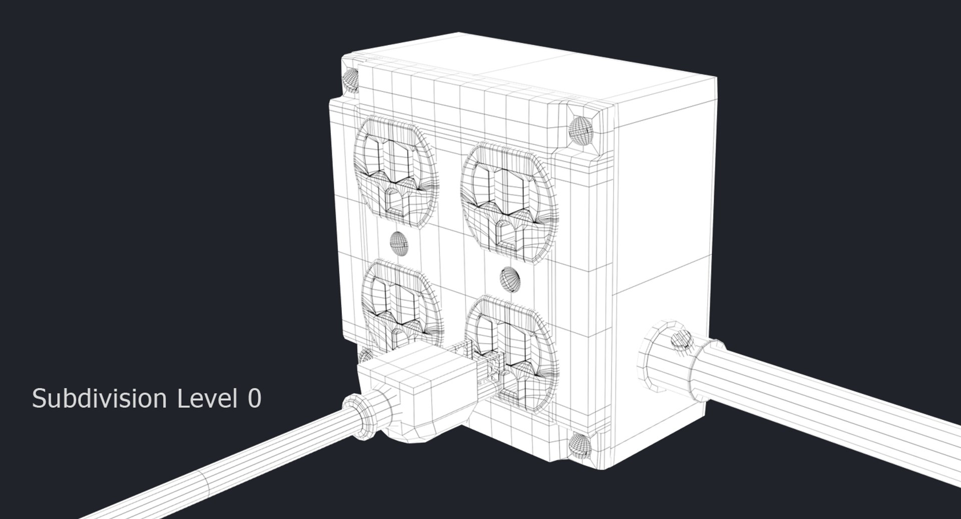 Electrical Junction Box B 3D - TurboSquid 1221241