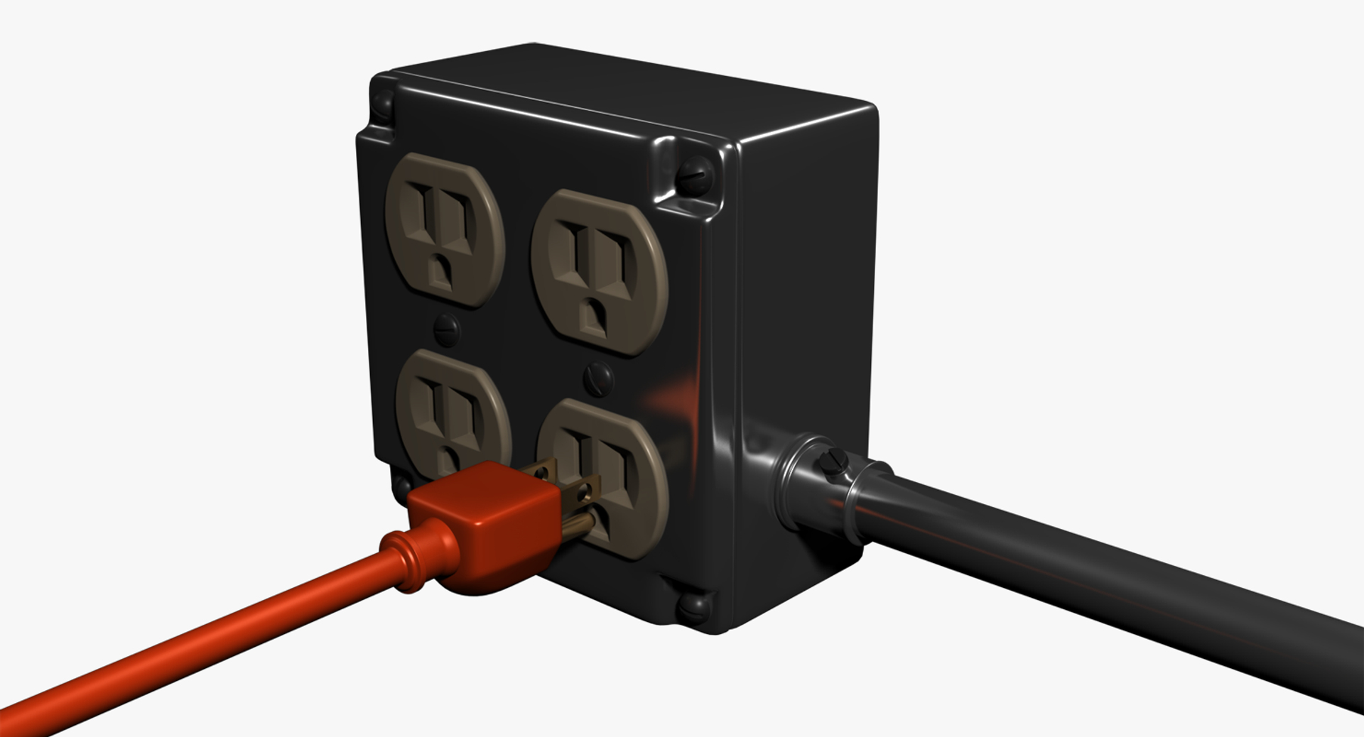 Electrical Junction Box B 3D - TurboSquid 1221241