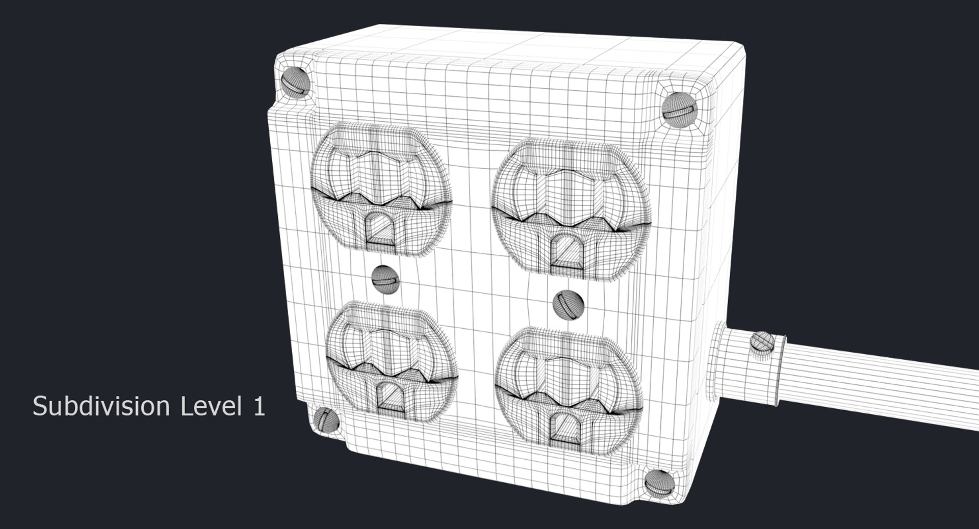 Electrical Junction Box B 3D - TurboSquid 1221241