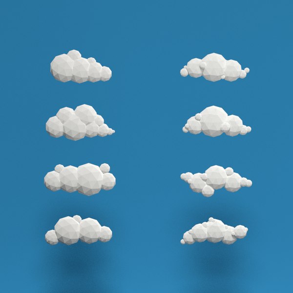 x cartoon clouds