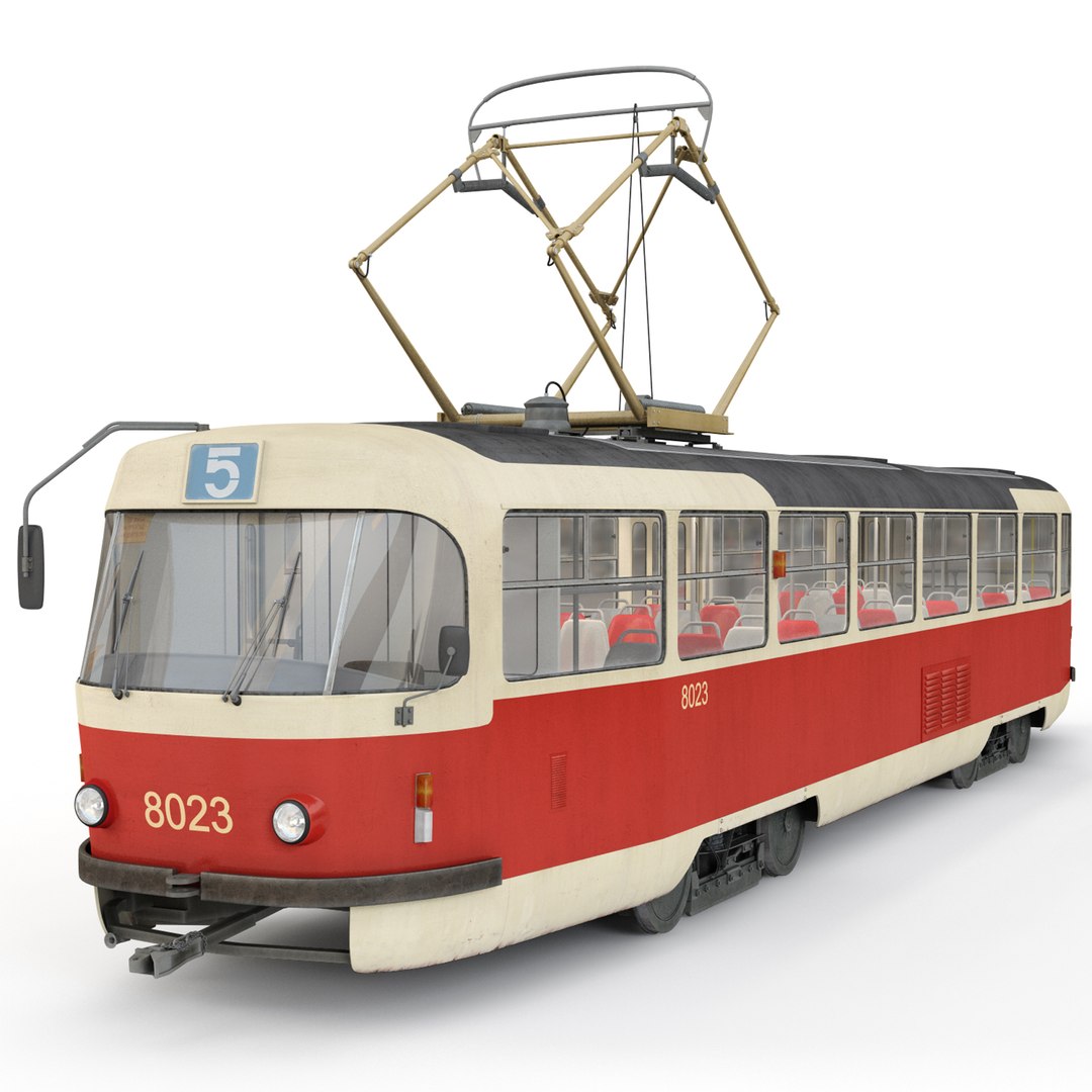 Tram Tatra T3 3D Model - TurboSquid 1820703