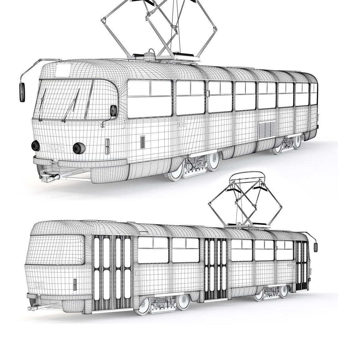 Tram Tatra T3 3D Model - TurboSquid 1820703