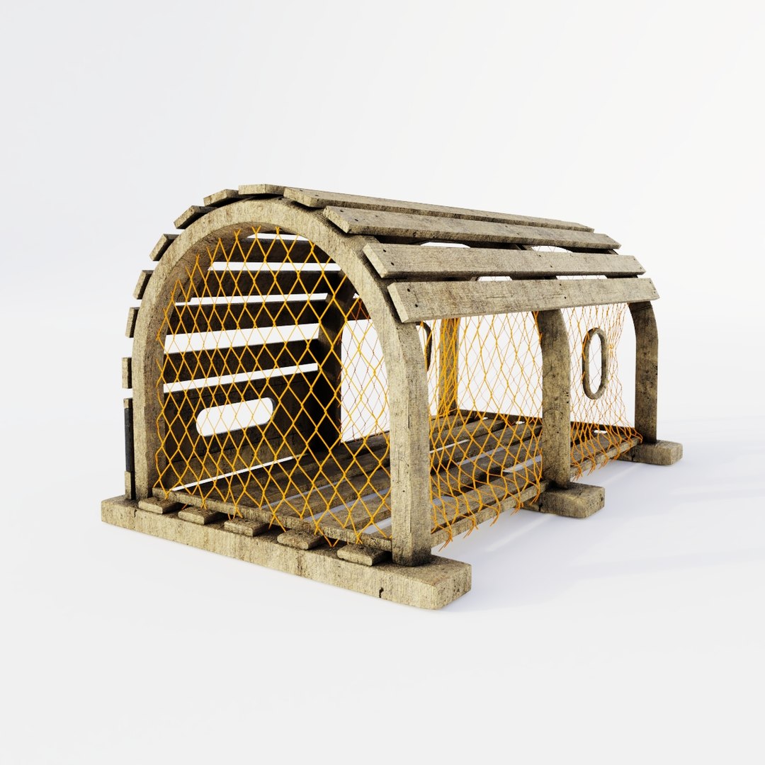 Lobster trap model - TurboSquid 1233318