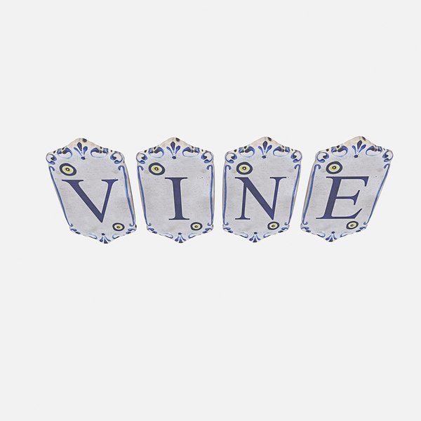 Old stone vine sign 3D model - TurboSquid 1648607