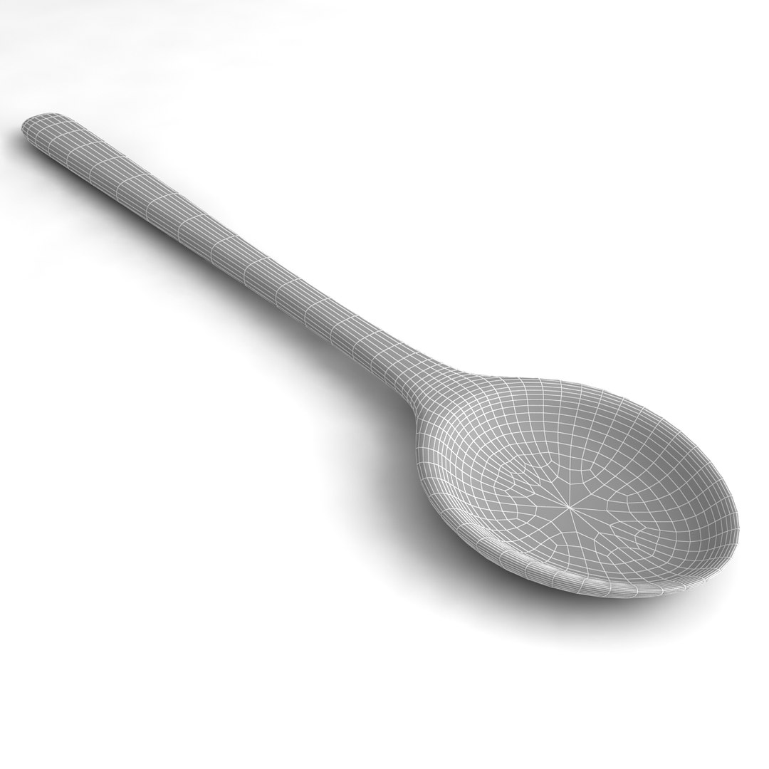 Wooden Spoon 3d Model