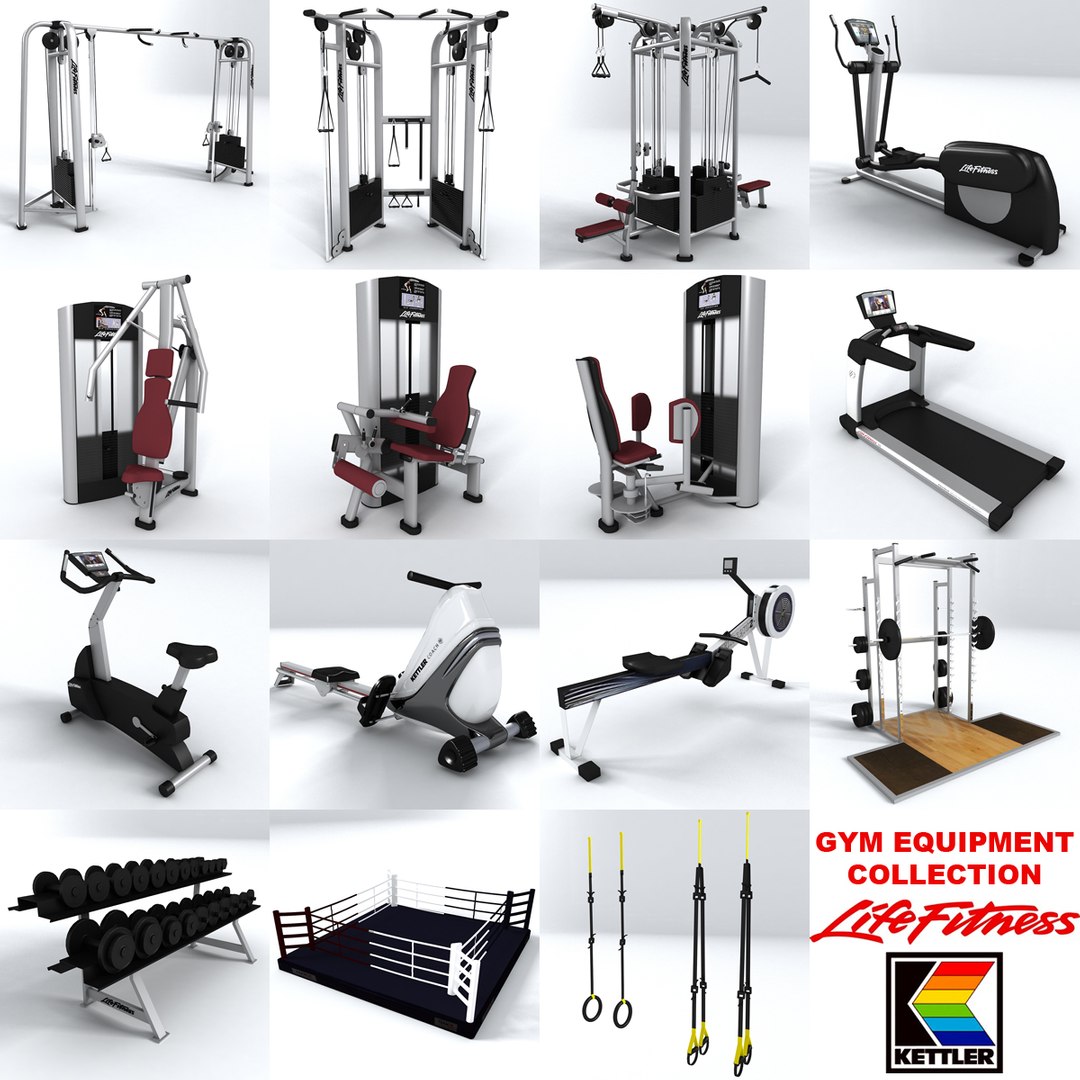 3d Gym Equipment Model