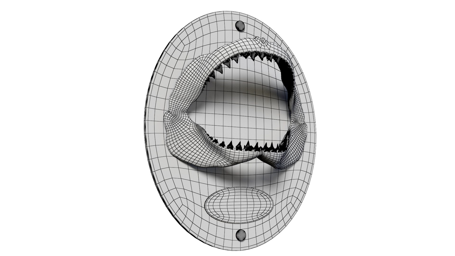 Mounted Great White Shark Jaws 3D Model - TurboSquid 2051247