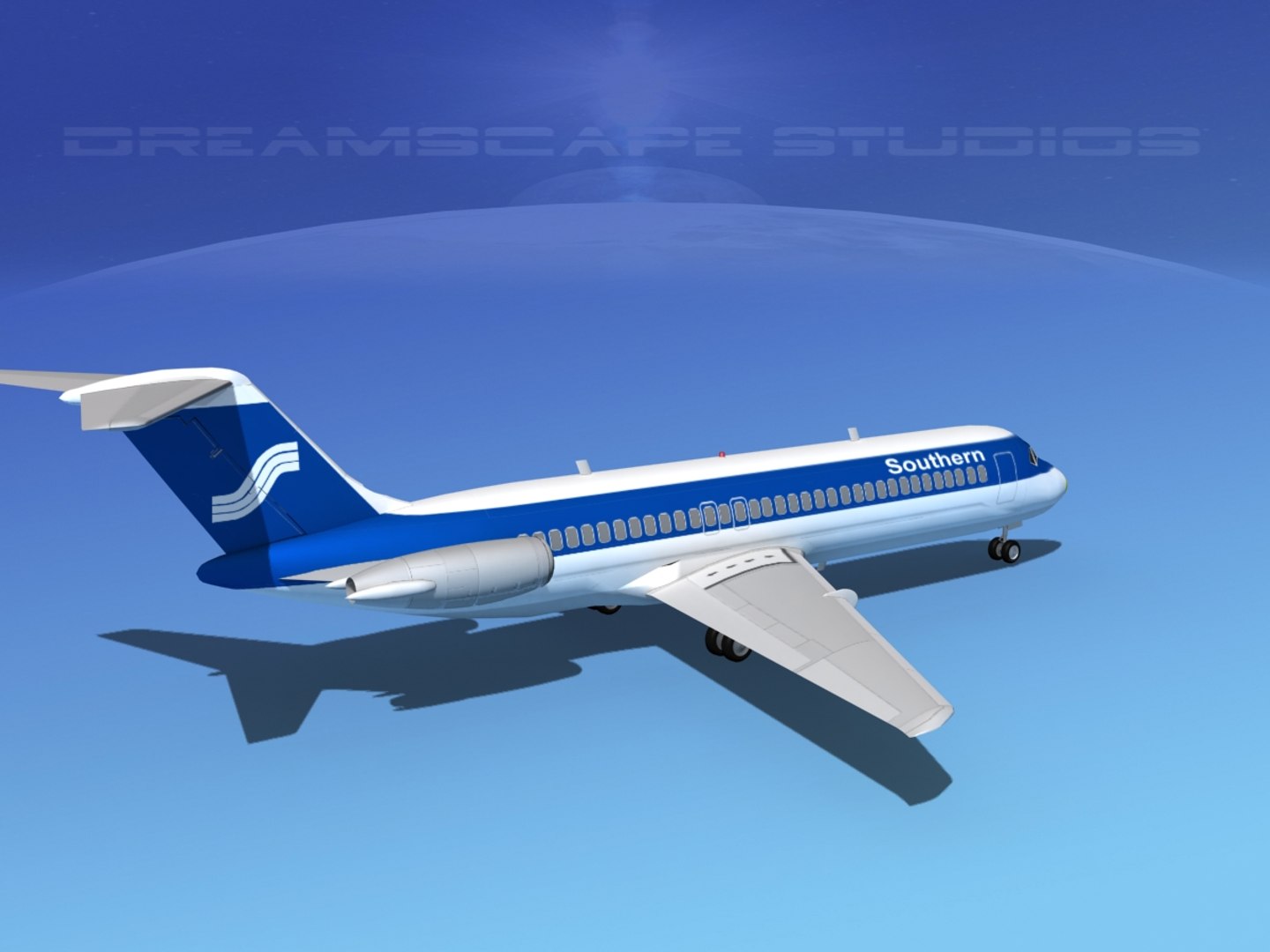 3d dc-9-30 dc-9 model