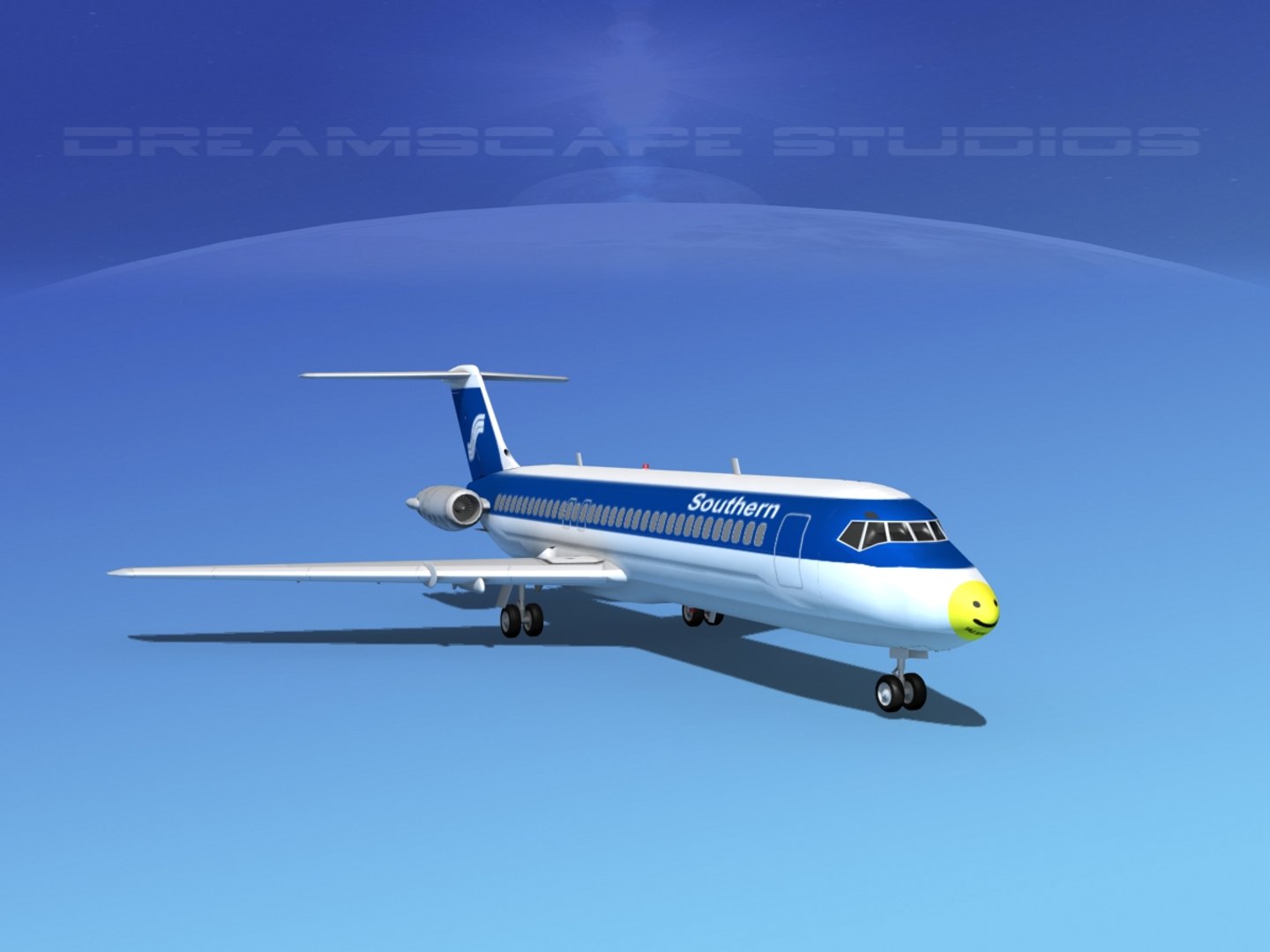 3d dc-9-30 dc-9 model
