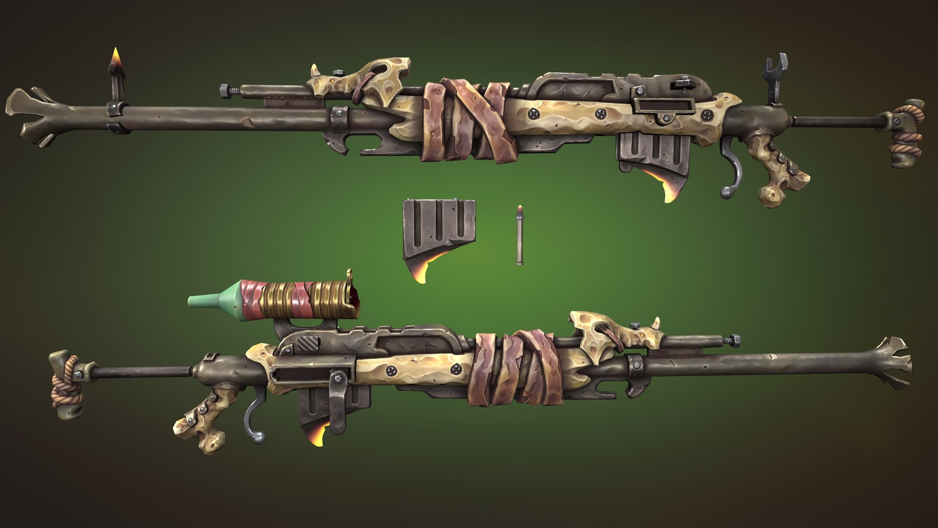 3D Desert Rifle Model - TurboSquid 2185062