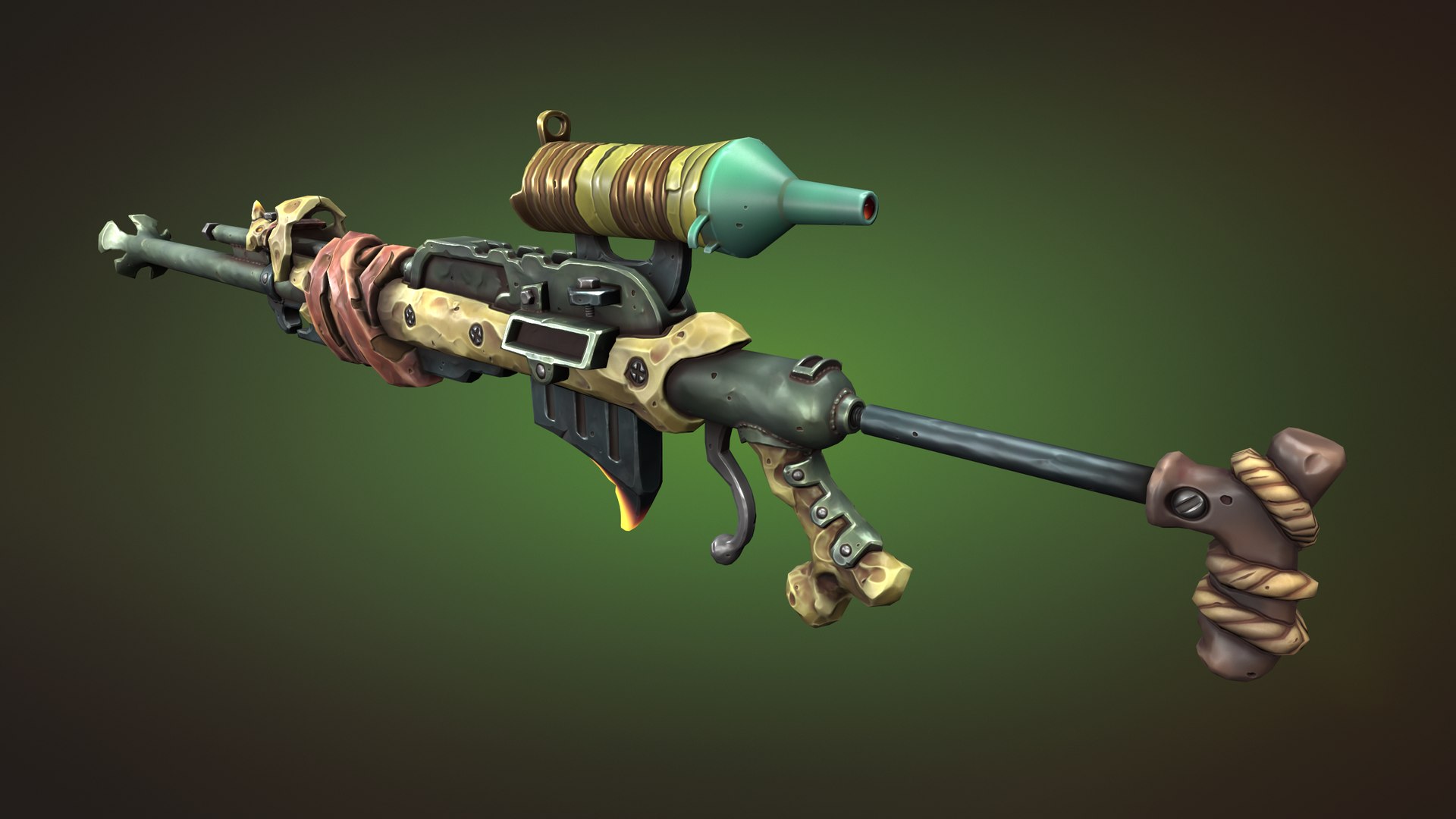 3D Desert Rifle Model - TurboSquid 2185062
