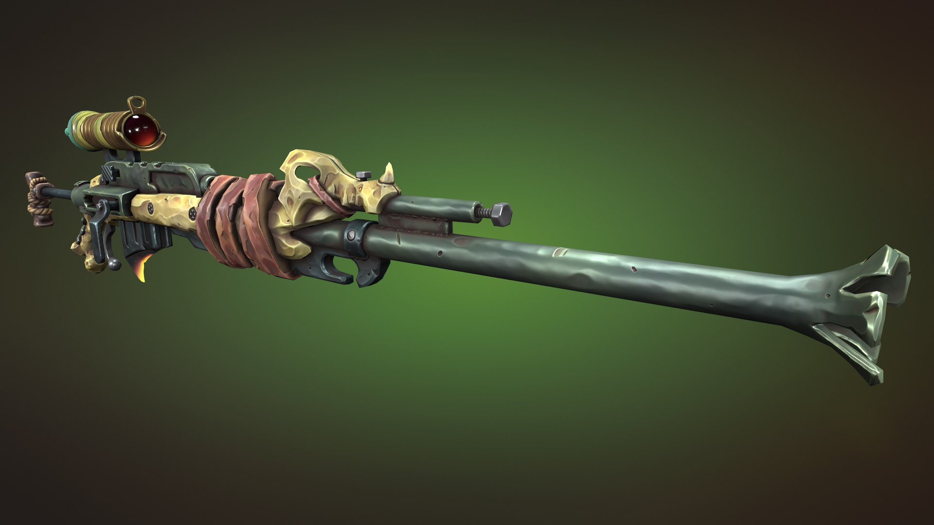 3D Desert Rifle Model - TurboSquid 2185062