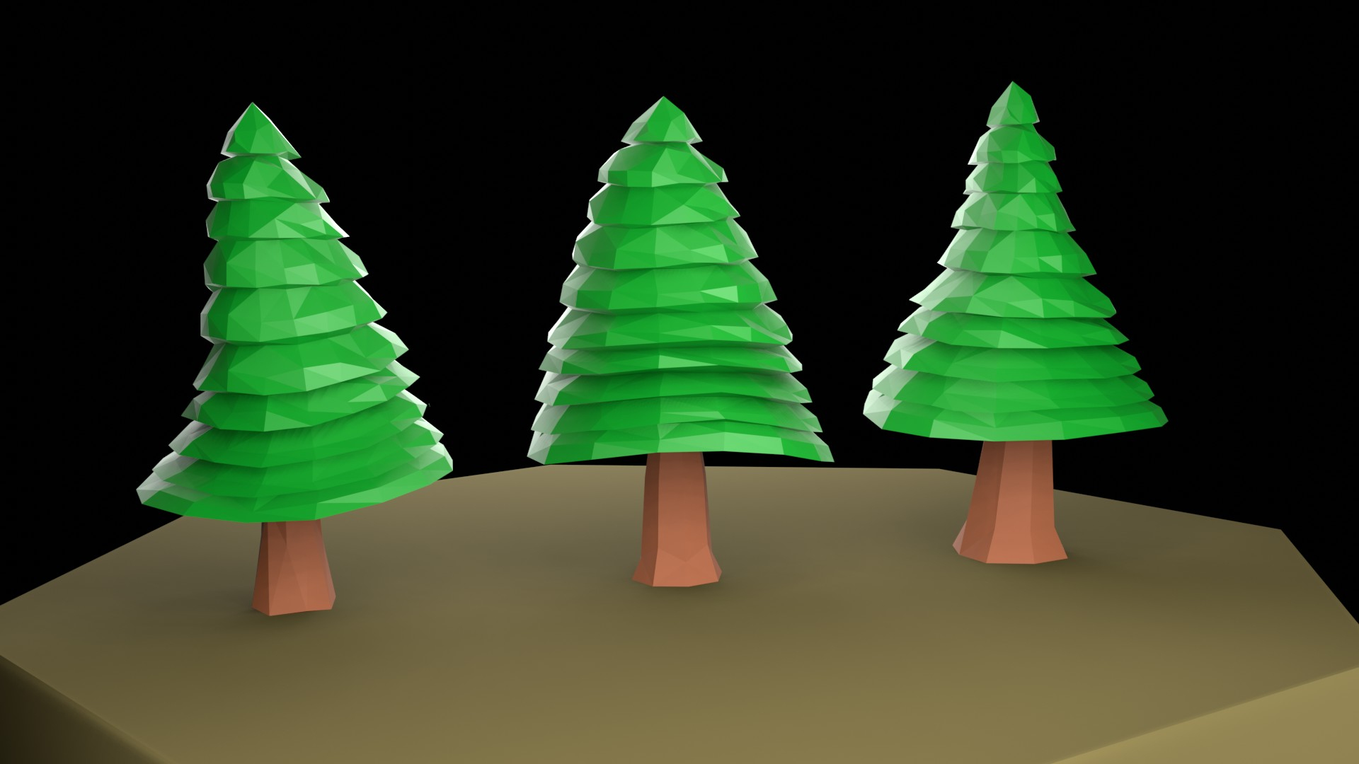 Trees low poly 3D model - TurboSquid 2070013