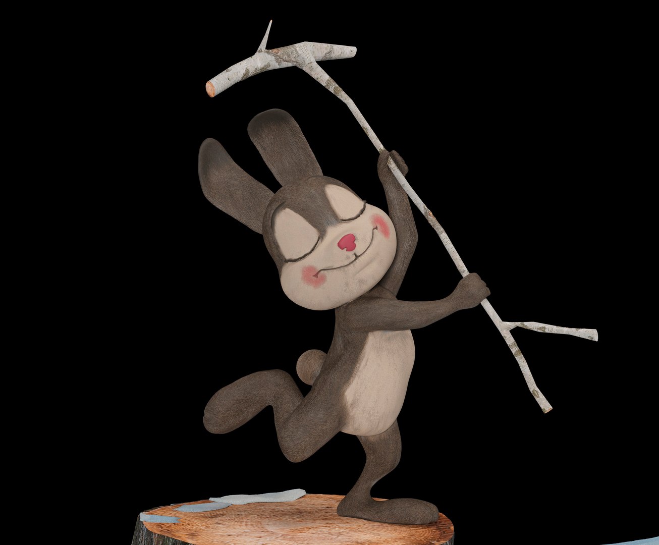 Rabbit And Snowman 3D Model - TurboSquid 1976780