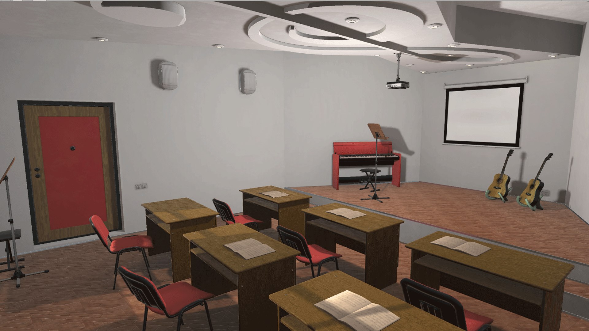 Music Room - Environment 3D Model - TurboSquid 1433640
