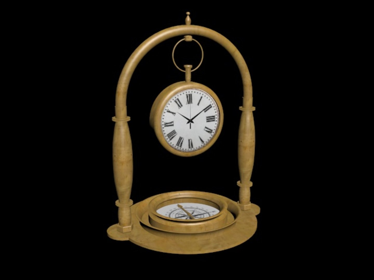 3D Clock Compass - TurboSquid 1330060