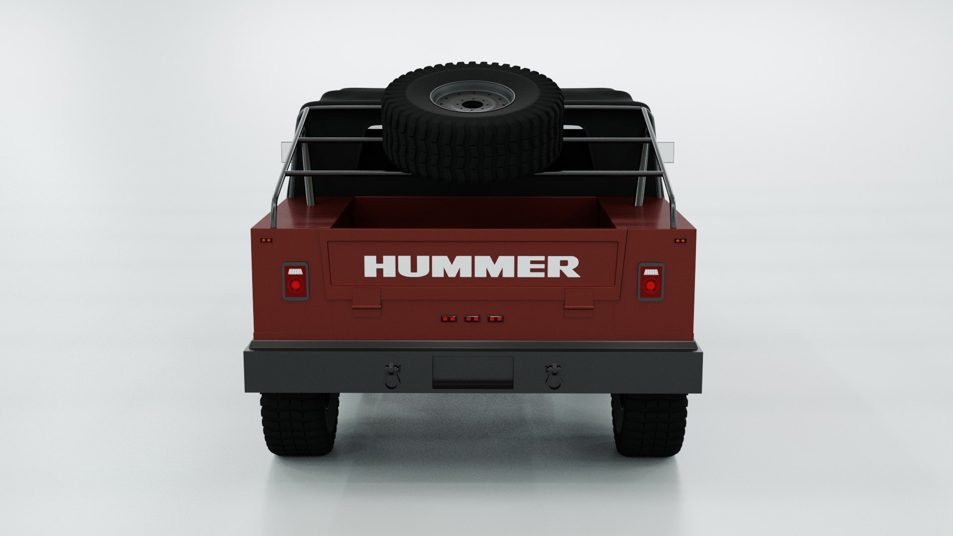 3D HUMMER H1 PICKUP SOFT ROOF FOR SUBDIV Model - TurboSquid 2033420