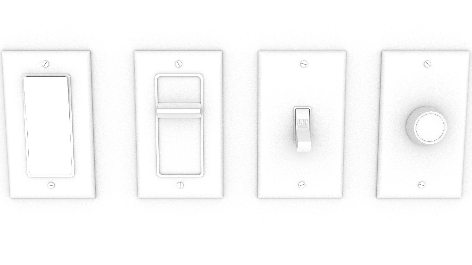 3D Electrical Light Switch Model - TurboSquid 1261864