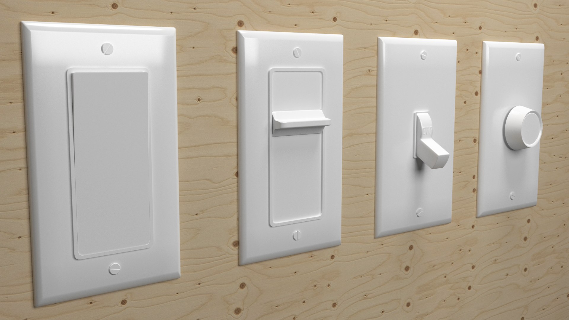 3D Electrical Light Switch Model - TurboSquid 1261864