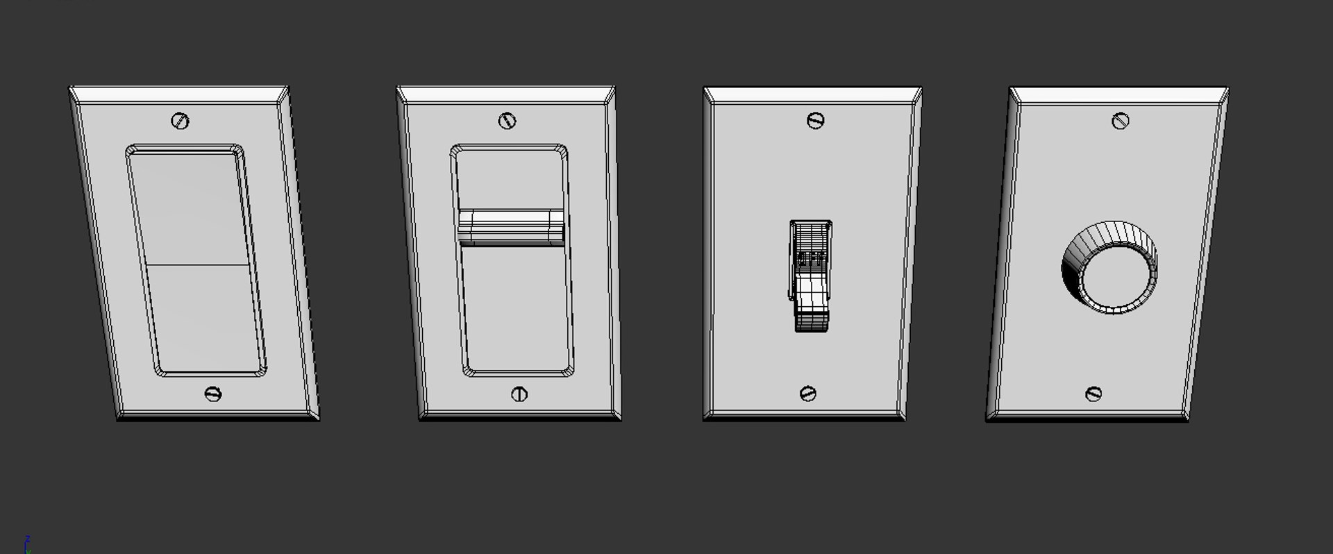3D Electrical Light Switch Model - TurboSquid 1261864