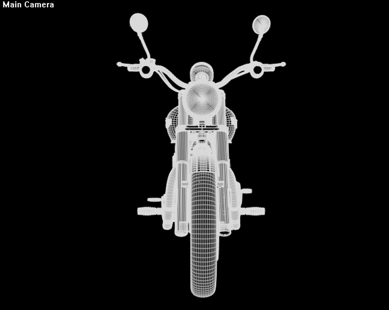 triumph american motorcycle 3d model