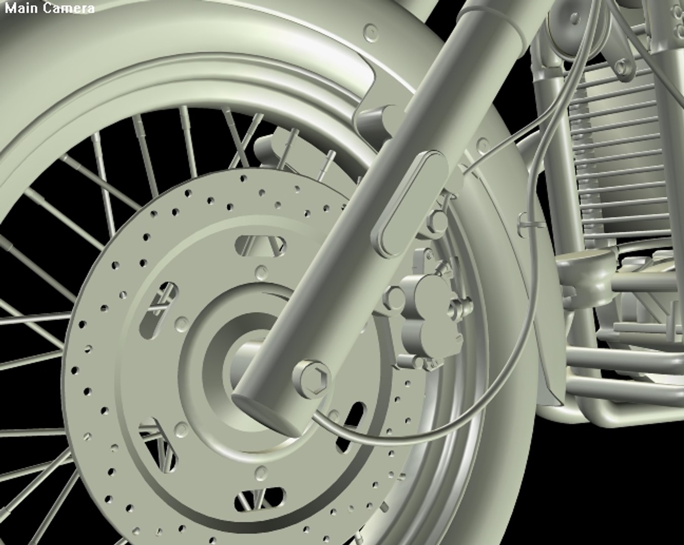 triumph american motorcycle 3d model