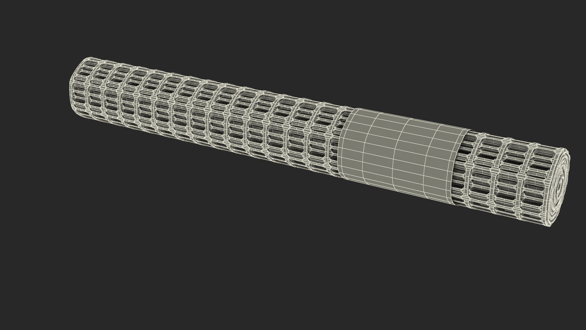 3D Safety Plastic Netting Roll Yellow Model - TurboSquid 2046599