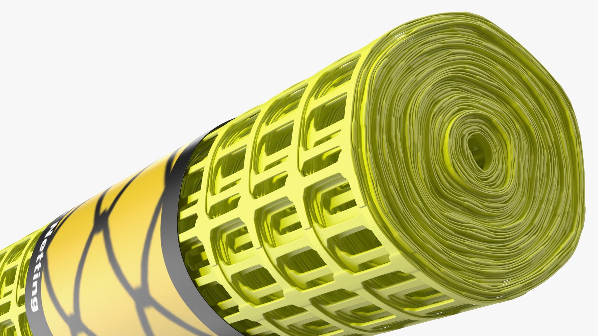 3D Safety Plastic Netting Roll Yellow model - TurboSquid 2046599