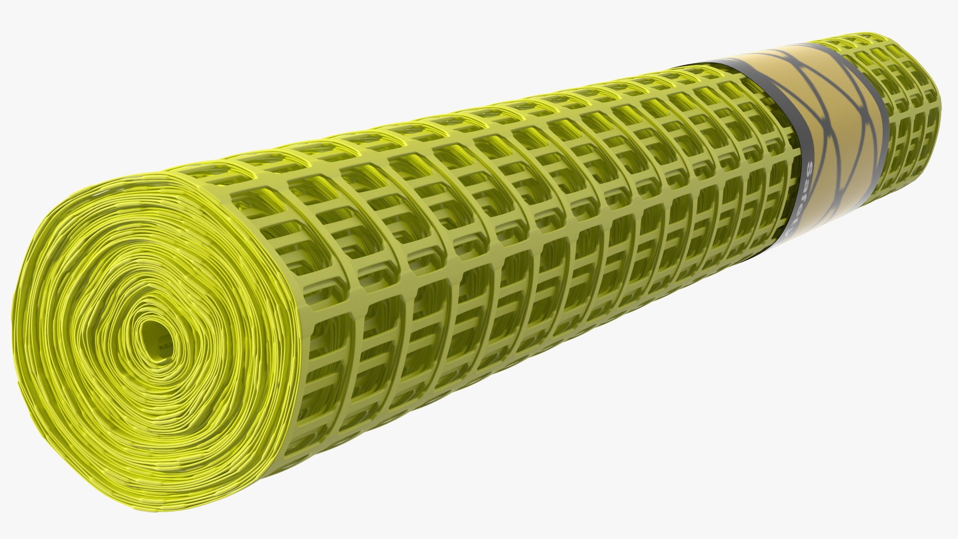 3D Safety Plastic Netting Roll Yellow model - TurboSquid 2046599