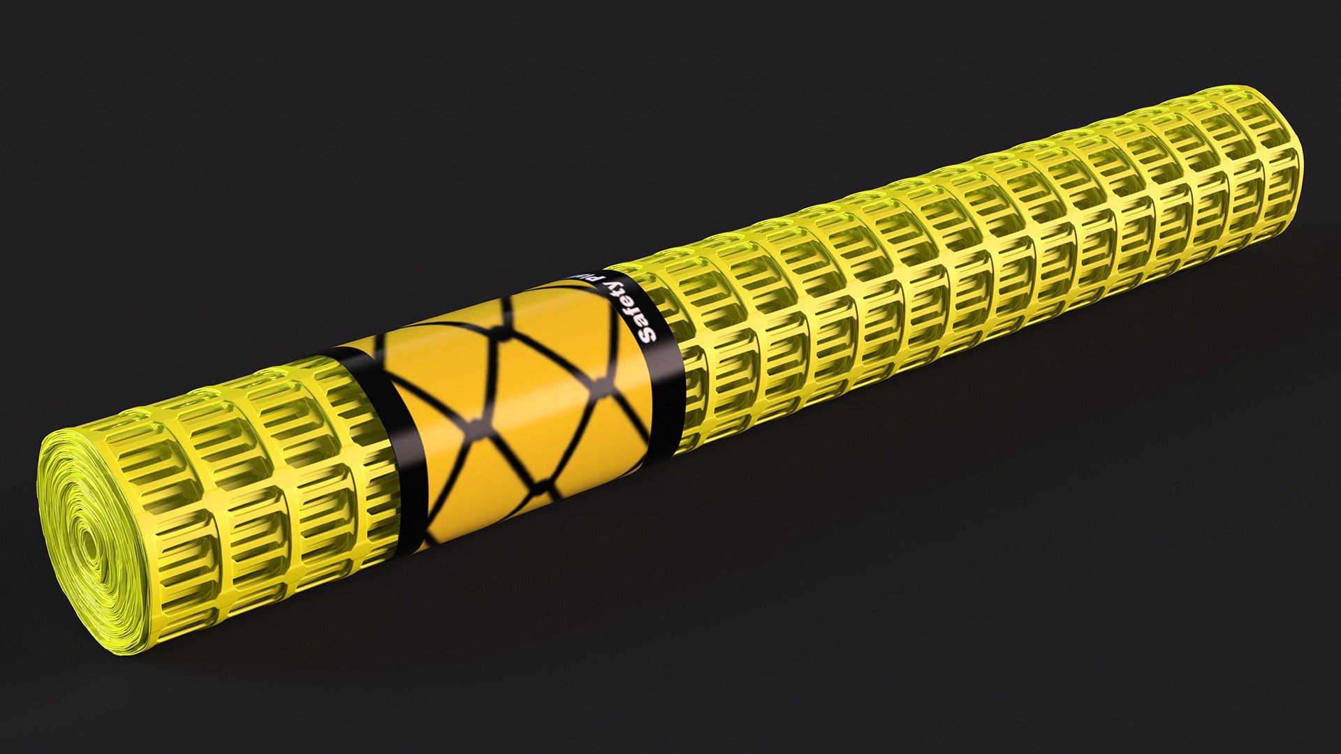 3D Safety Plastic Netting Roll Yellow model - TurboSquid 2046599