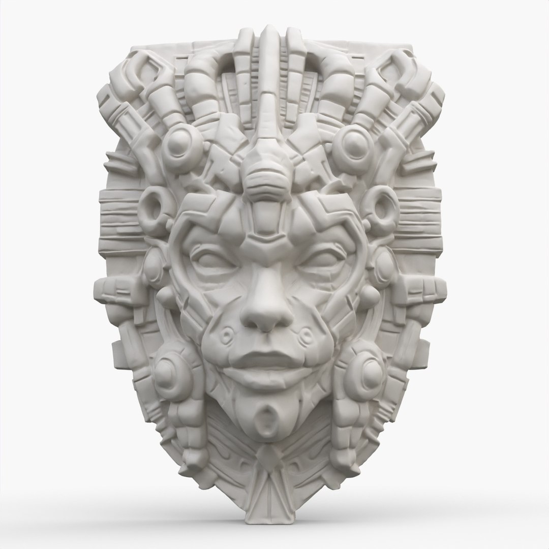 3D Cyber Aztec Masks 4 model - TurboSquid 2182883