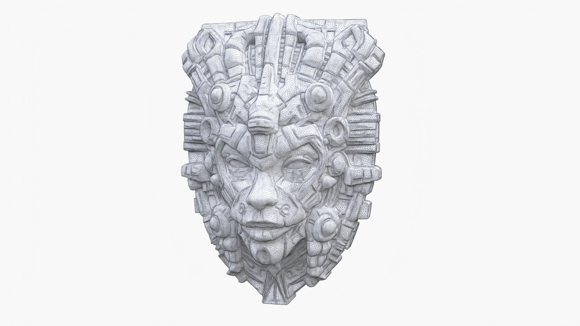 3D Cyber Aztec Masks 4 model - TurboSquid 2182883