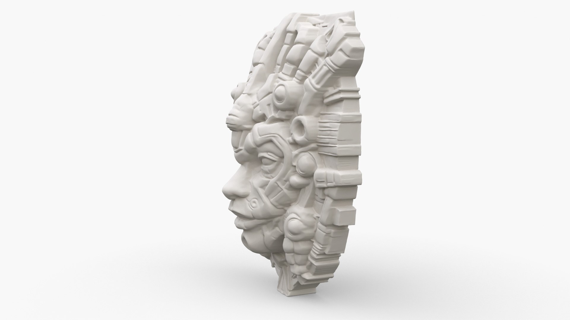 3D Cyber Aztec Masks 4 model - TurboSquid 2182883