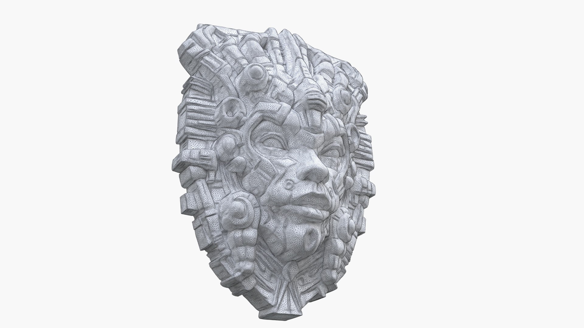 3D Cyber Aztec Masks 4 model - TurboSquid 2182883