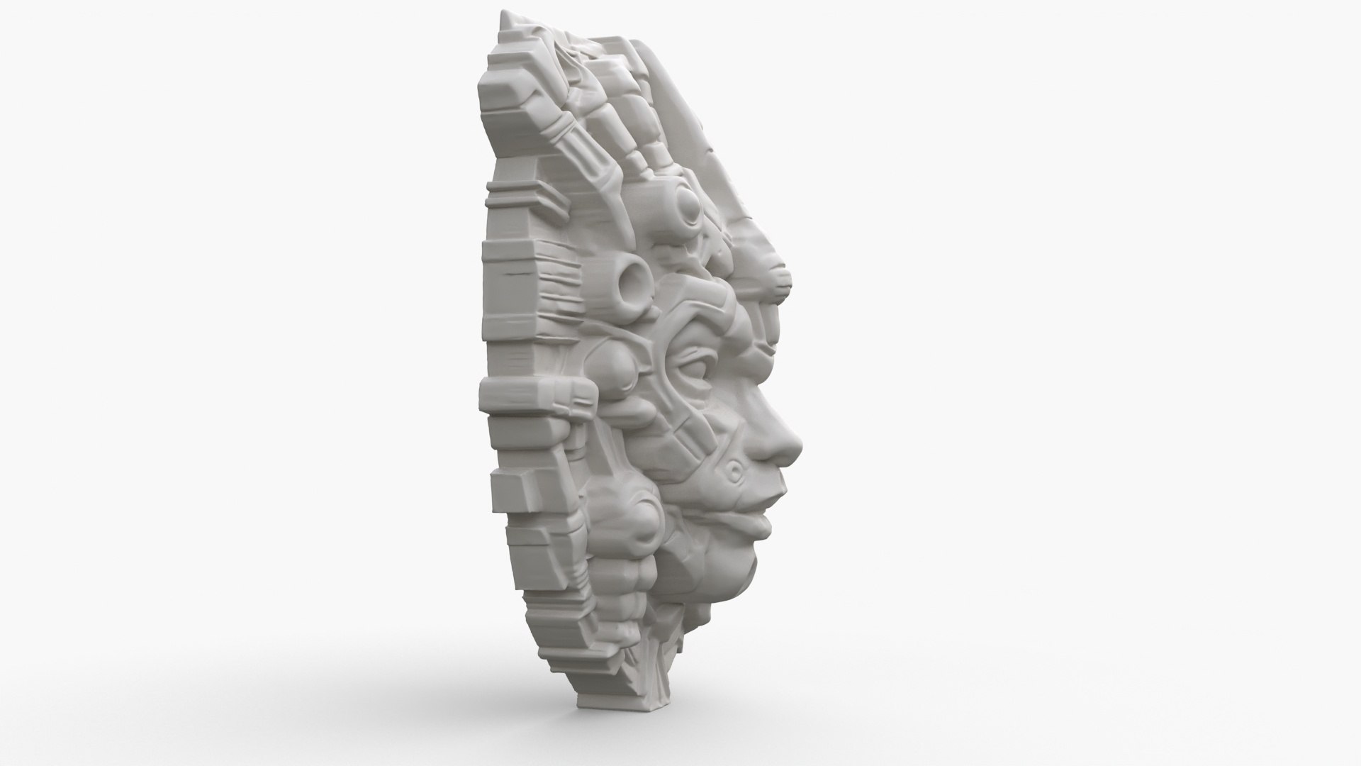 3D Cyber Aztec Masks 4 model - TurboSquid 2182883