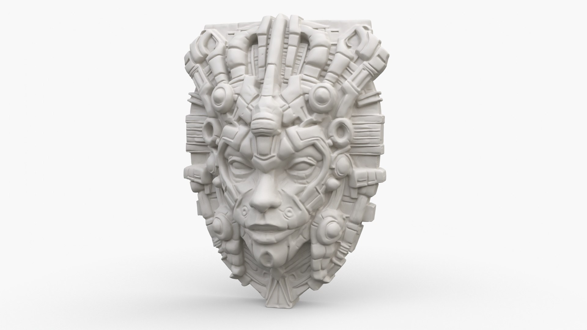 3D Cyber Aztec Masks 4 model - TurboSquid 2182883
