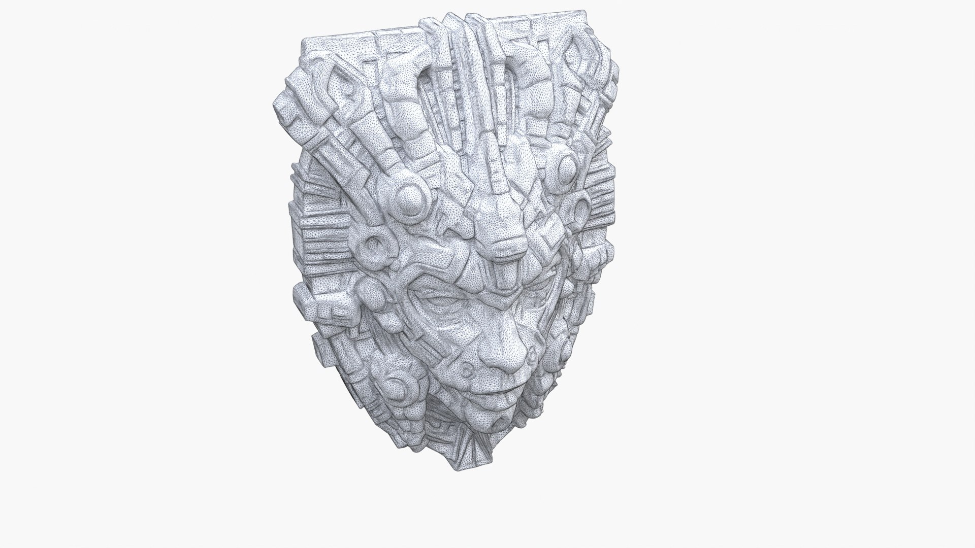 3D Cyber Aztec Masks 4 model - TurboSquid 2182883