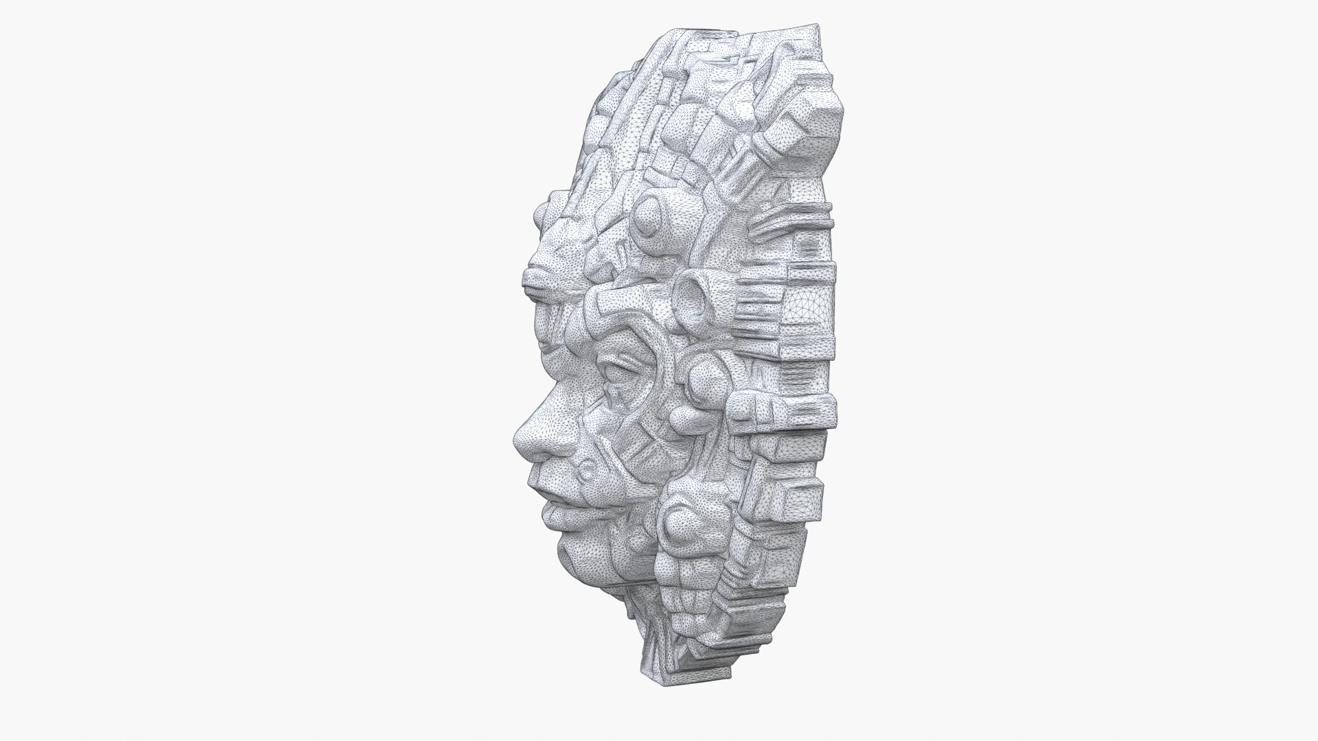 3D Cyber Aztec Masks 4 model - TurboSquid 2182883