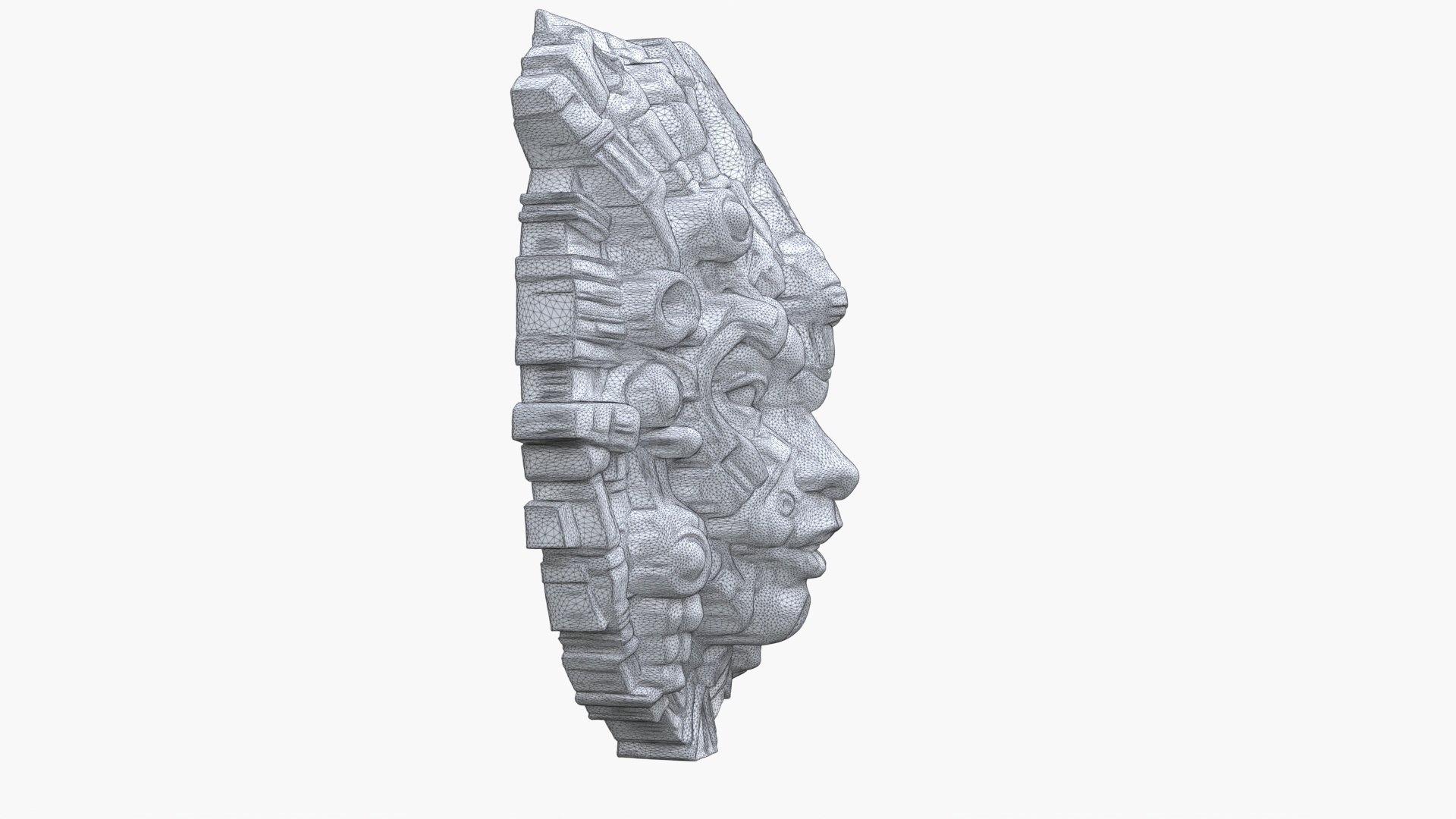 3D Cyber Aztec Masks 4 model - TurboSquid 2182883